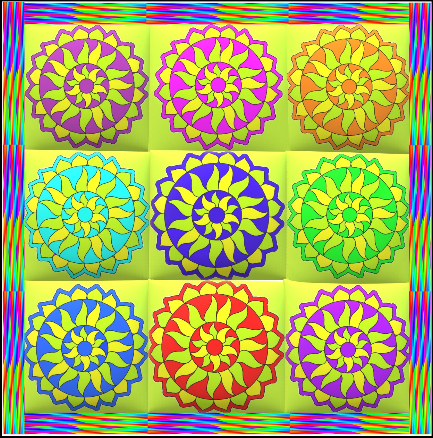 Solve 3d Scatter Pillows Mandalas - resize to 342 jigsaw puzzle online ...