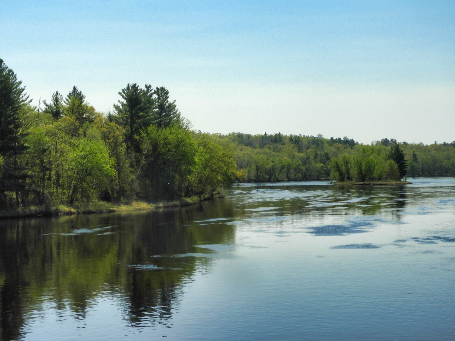 Solve The Saint Croix River at Highway 70 jigsaw puzzle online with 20 ...