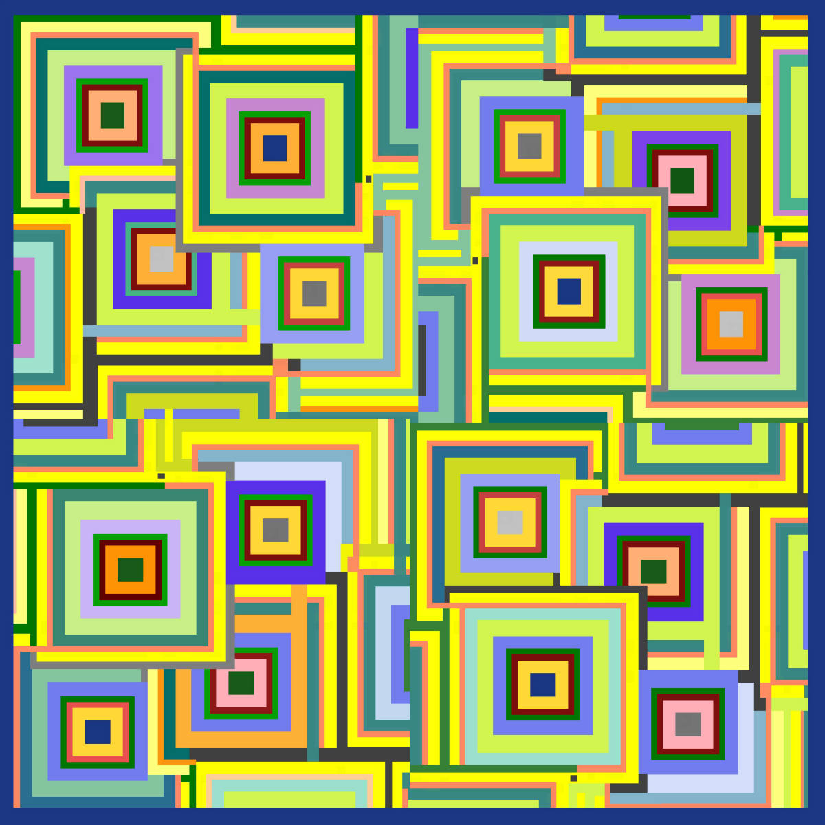 Jigsaw Puzzle | 144 pieces | Interleaved Squares | Jigidi
