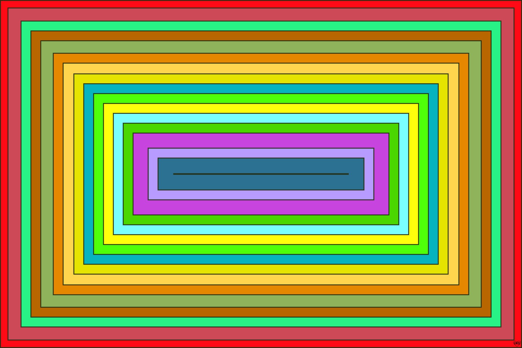 Jigsaw Puzzle | 96 pieces | Concentric Rectangles!! ~ M | Jigidi