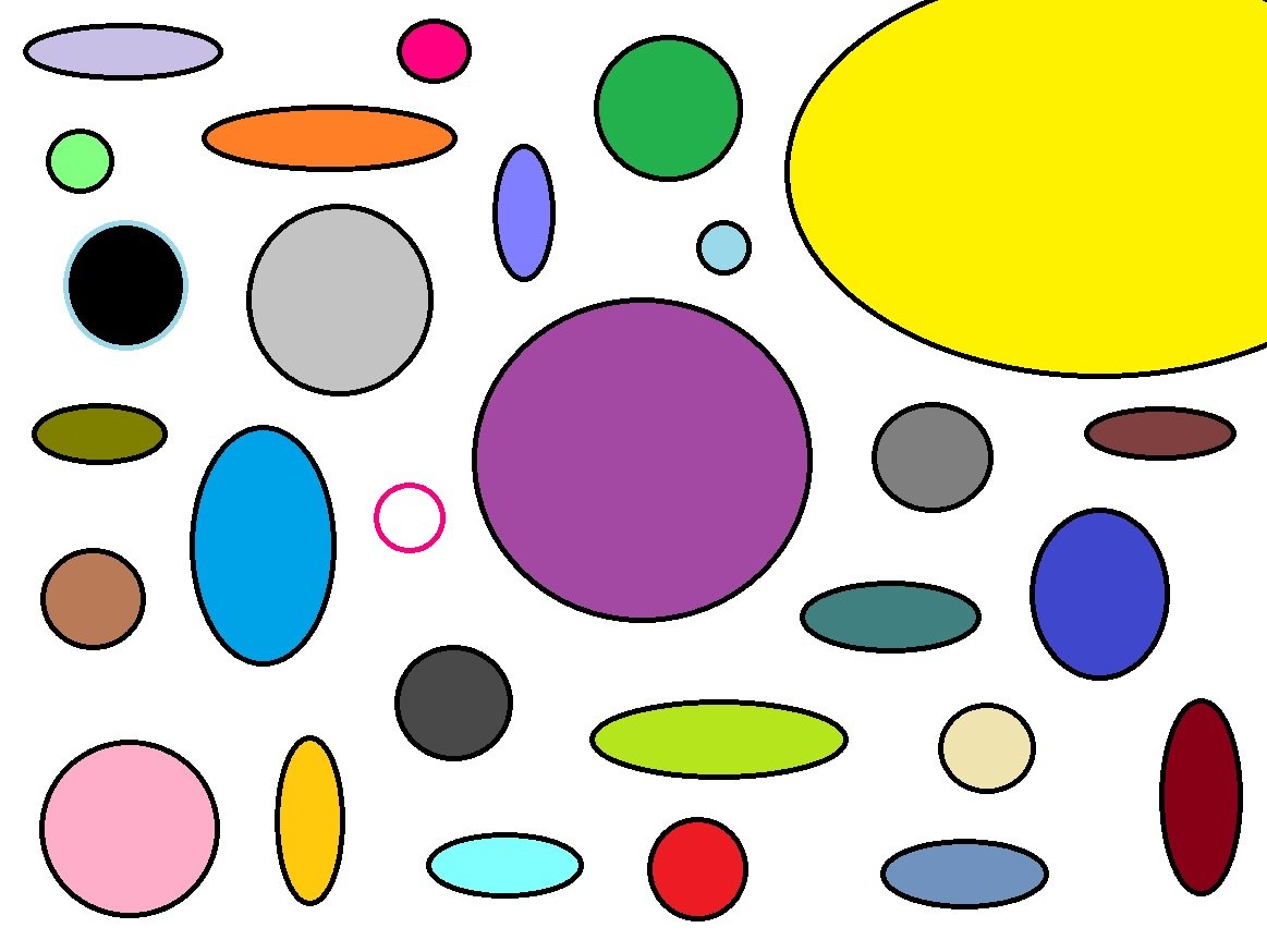 Solve Wobblybear Creations 1863 - (now FREE to own) Abstract circles & ovals (*Pick the puzzle ...