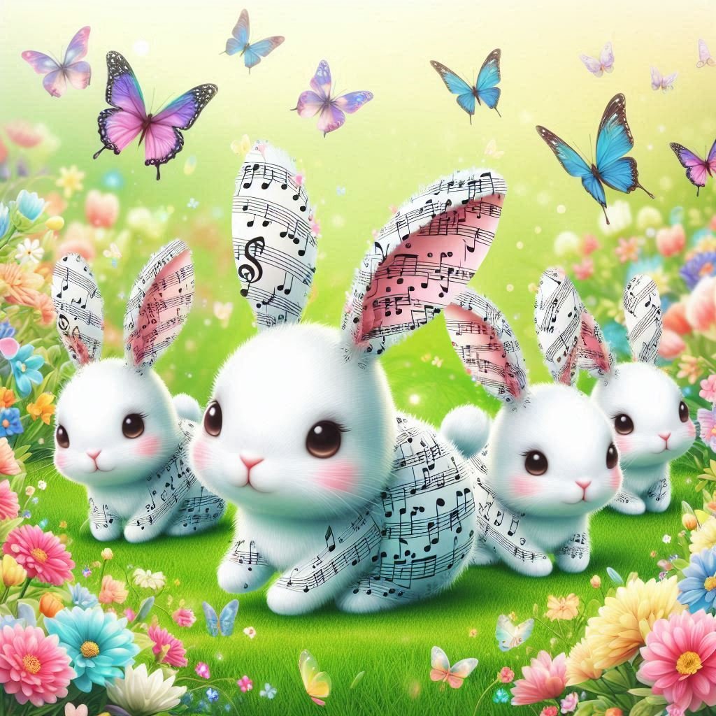 Solve Bunnies jigsaw puzzle online with 49 pieces