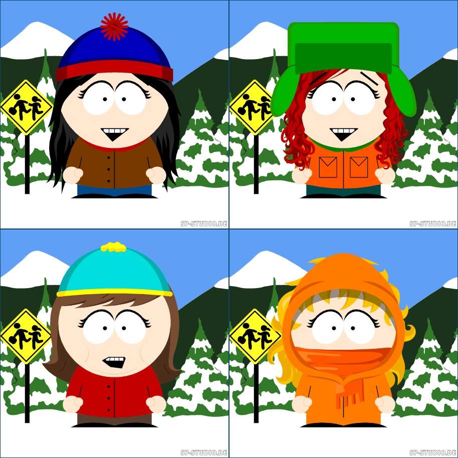 Solve Stacy Marsh, Kylie Broflovski, Erica Cartman, Kelly McCormick ...