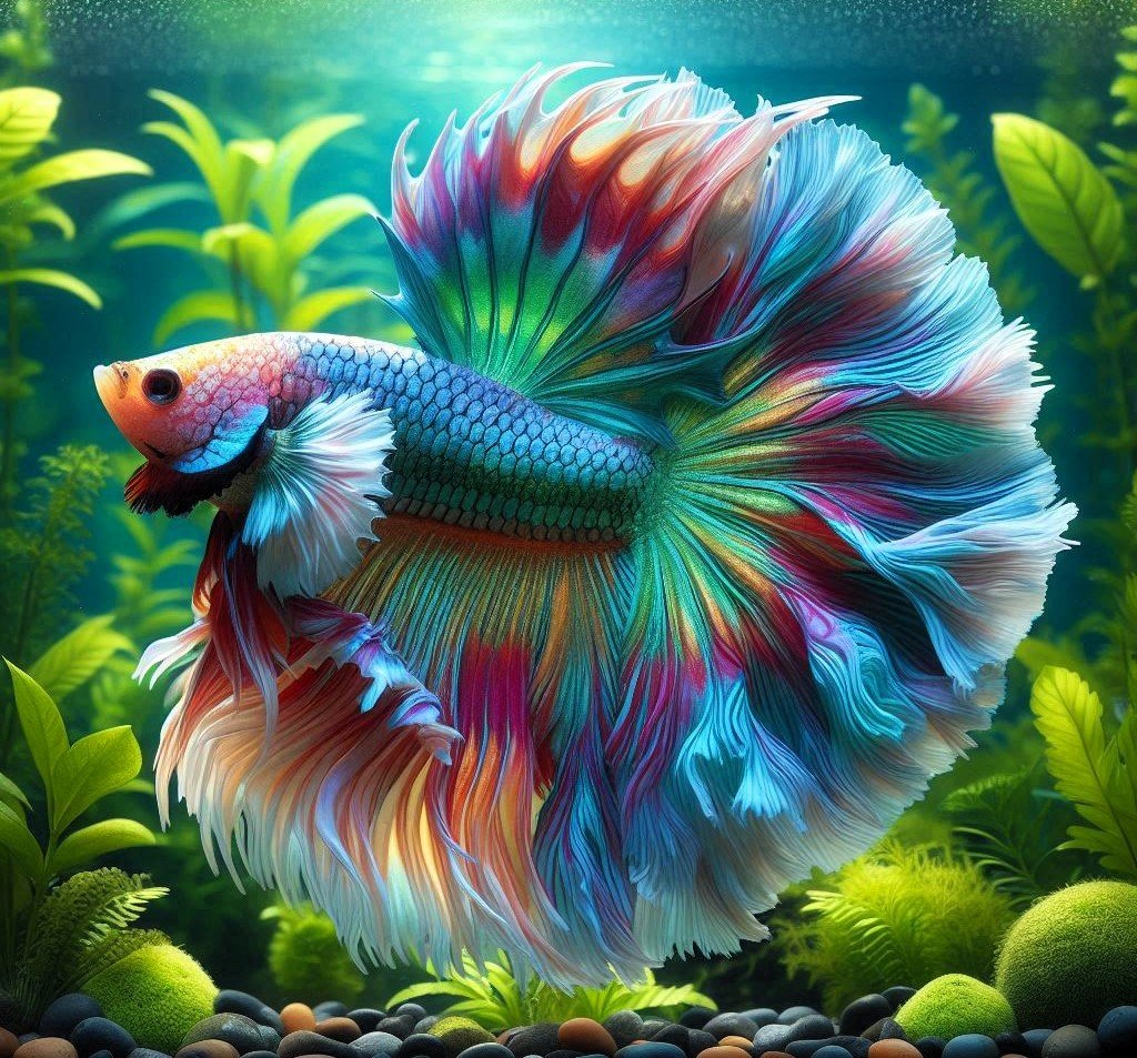 Solve Betta Fish jigsaw puzzle online with 100 pieces