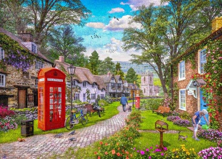 Solve IN THE COUNTRYSIDE jigsaw puzzle online with 70 pieces