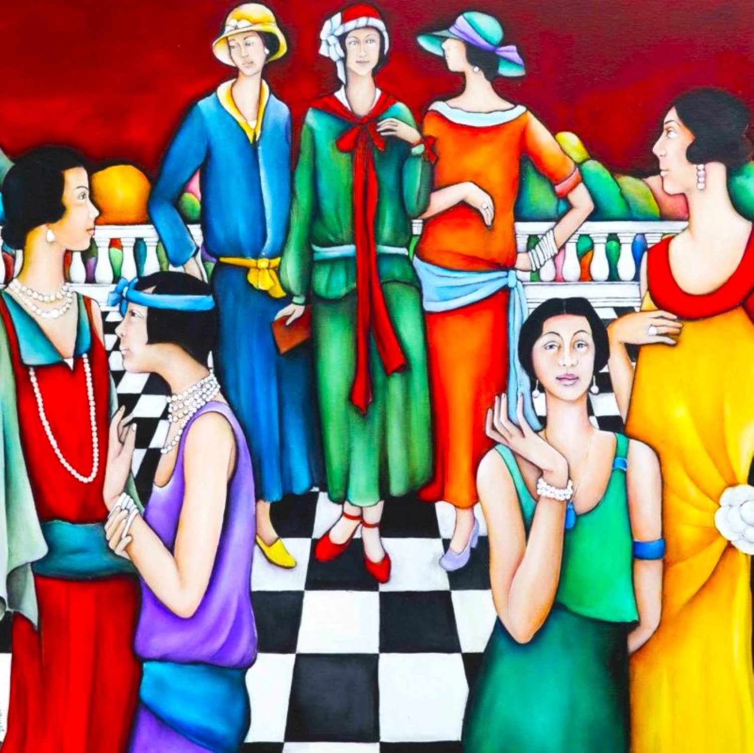 Solve Fashion Parade jigsaw puzzle online with 600 pieces