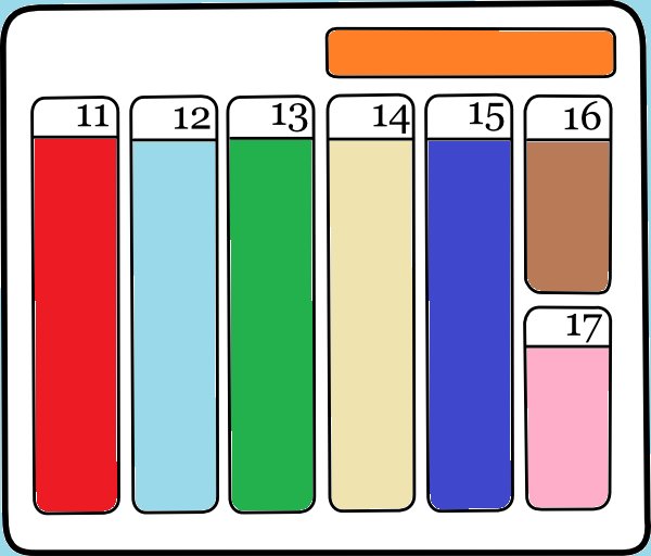 Solve CA 1169 - weekly calendar jigsaw puzzle online with 9 pieces