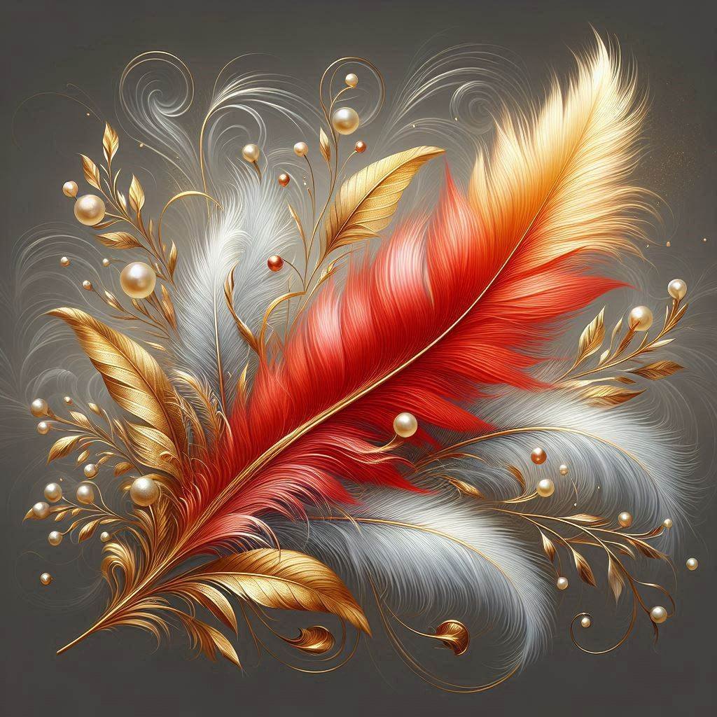 Solve Spray of feathers (resize 9 to 306 pieces) jigsaw puzzle online ...