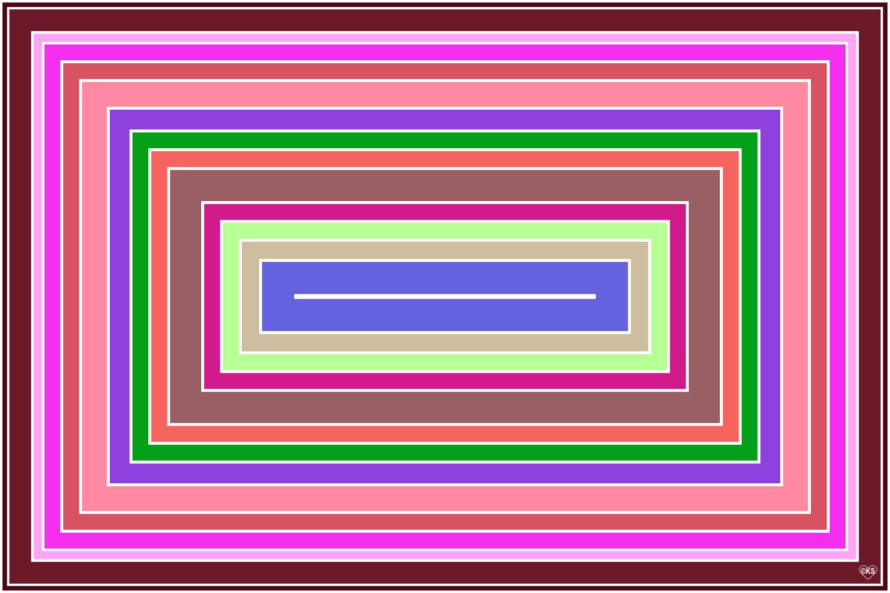 Solve Concentric Rectangles!! ~ H jigsaw puzzle online with 600 pieces