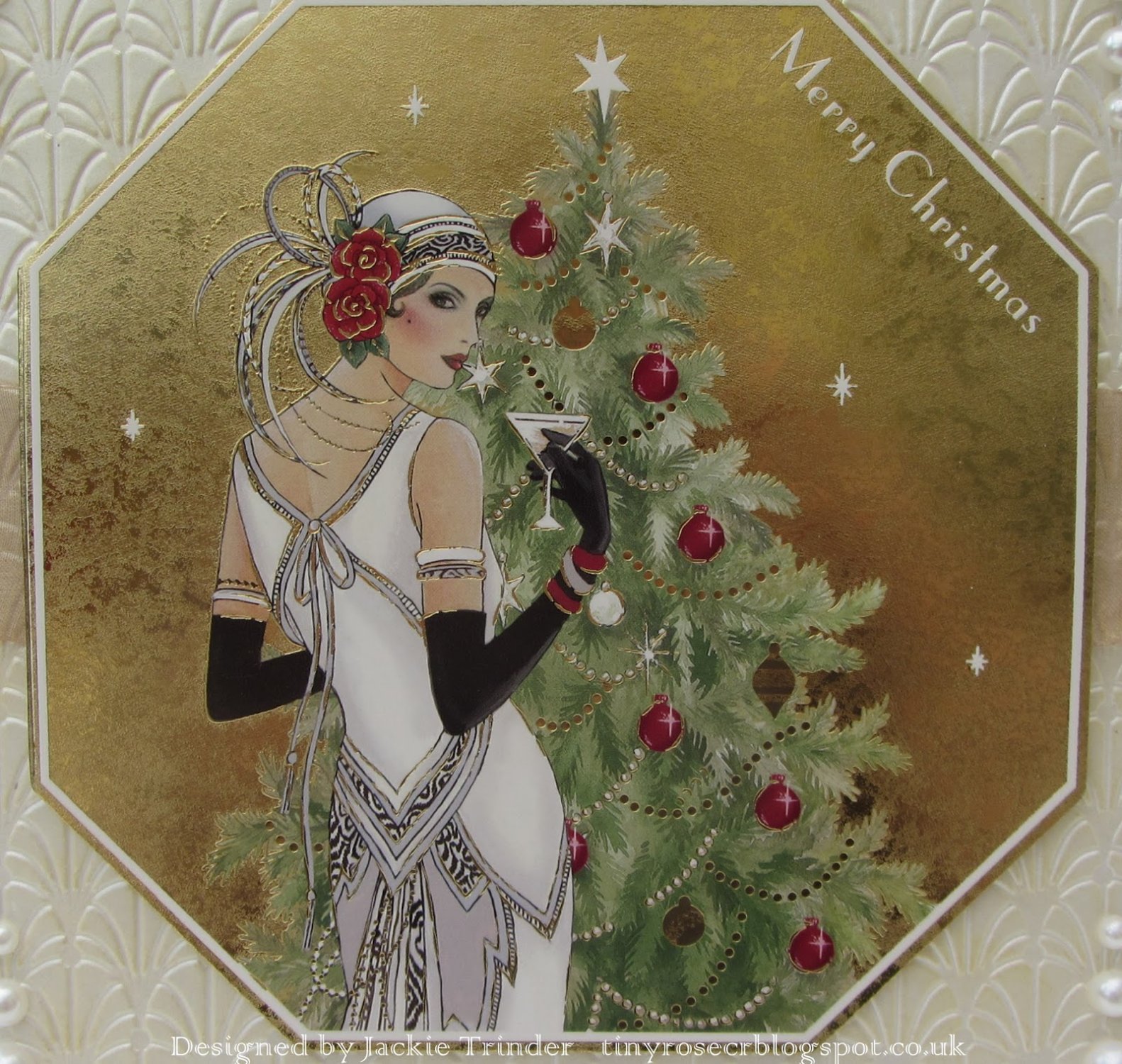 Solve Christmas Scene - Art Deco, designer Jackie Trinder jigsaw puzzle ...