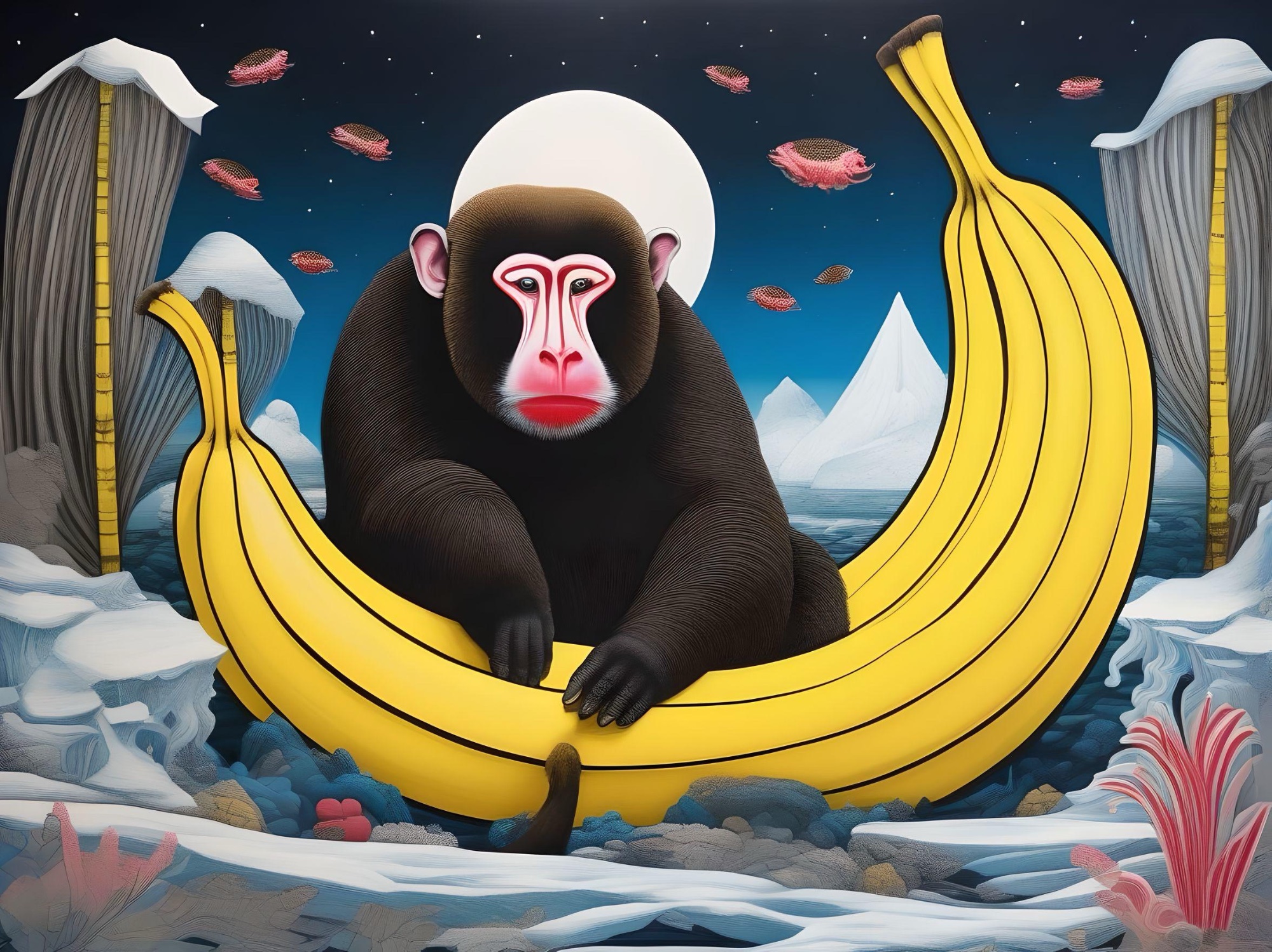 Solve The sad monkey jigsaw puzzle online with 192 pieces
