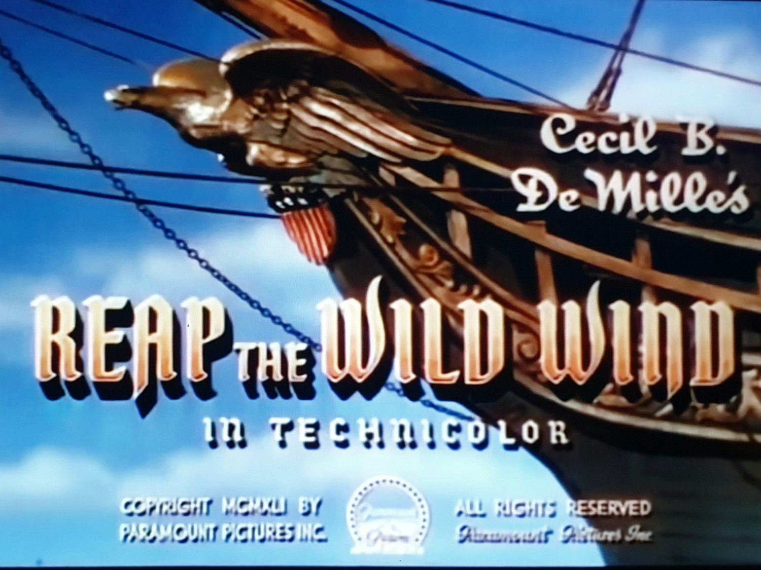 Solve REAP THE WILD WIND jigsaw puzzle online with 12 pieces
