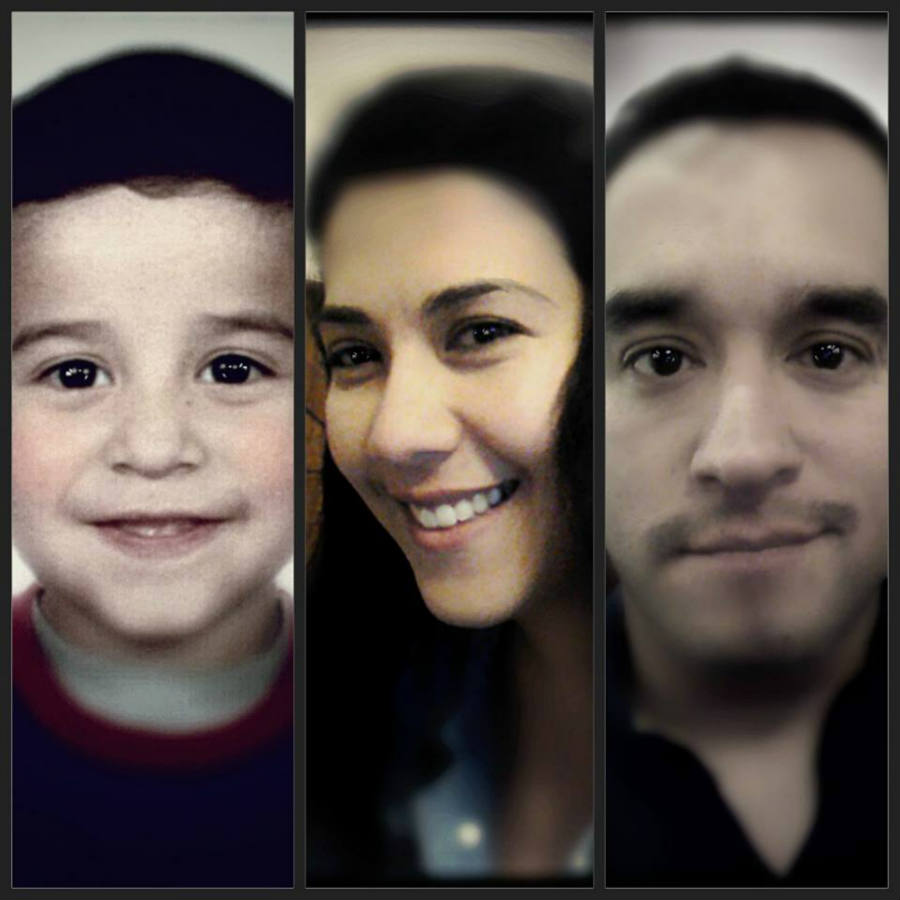 Solve My twins: My son Ruben and family jigsaw puzzle online with 49 pieces