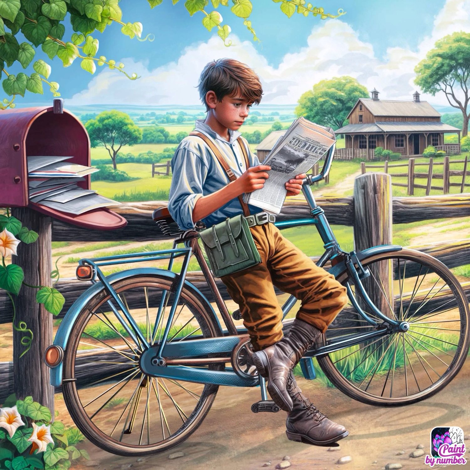Solve Collecting the Mail jigsaw puzzle online with 100 pieces