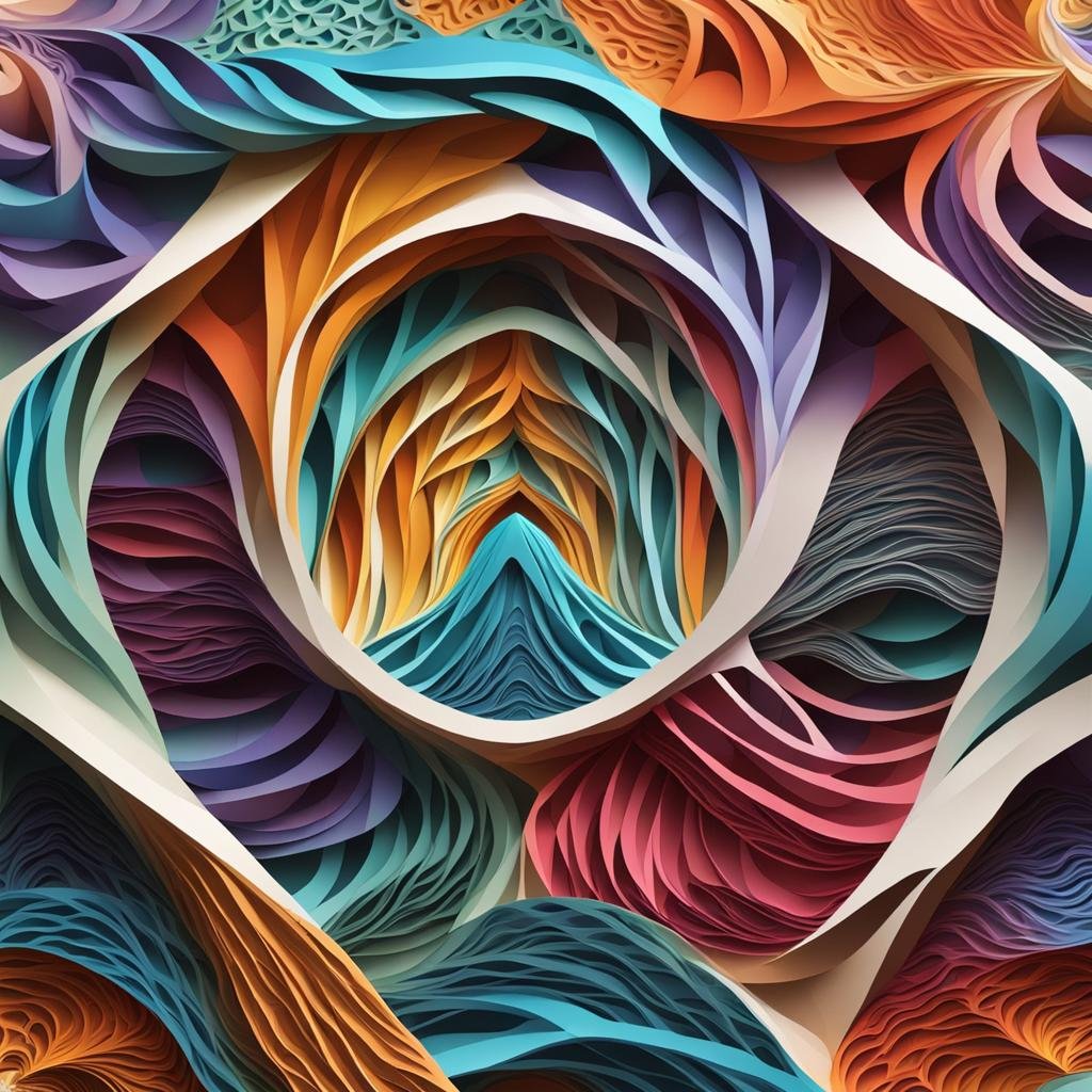 Solve Abstract Paperwork jigsaw puzzle online with 100 pieces