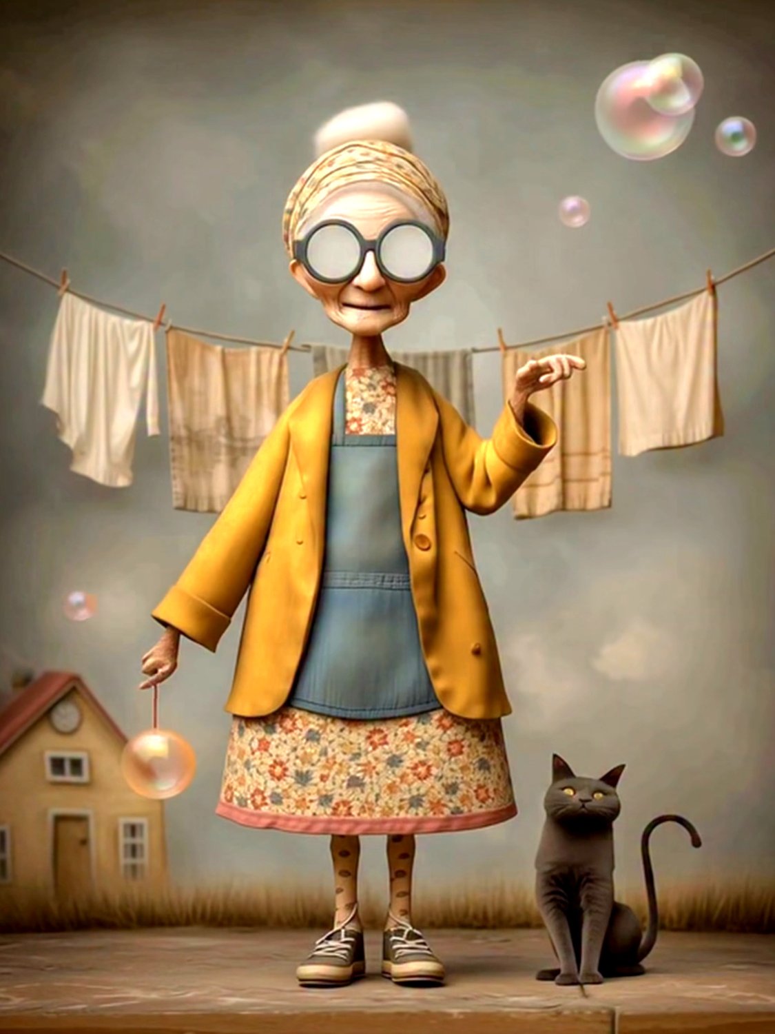 Solve Some Days We Just Hang The Laundry jigsaw puzzle online with 80 ...