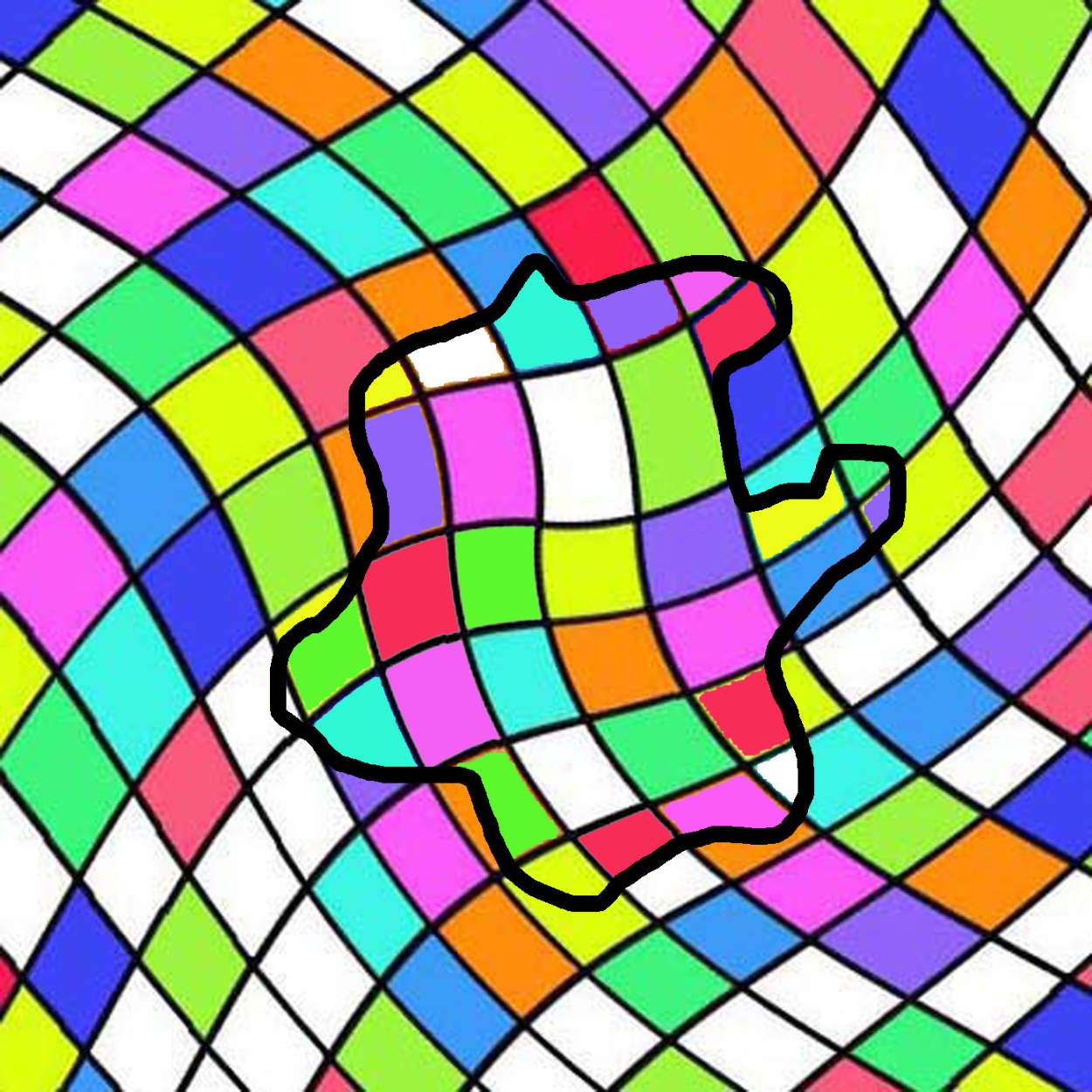 Solve diagonal pinch square jigsaw puzzle online with 100 pieces