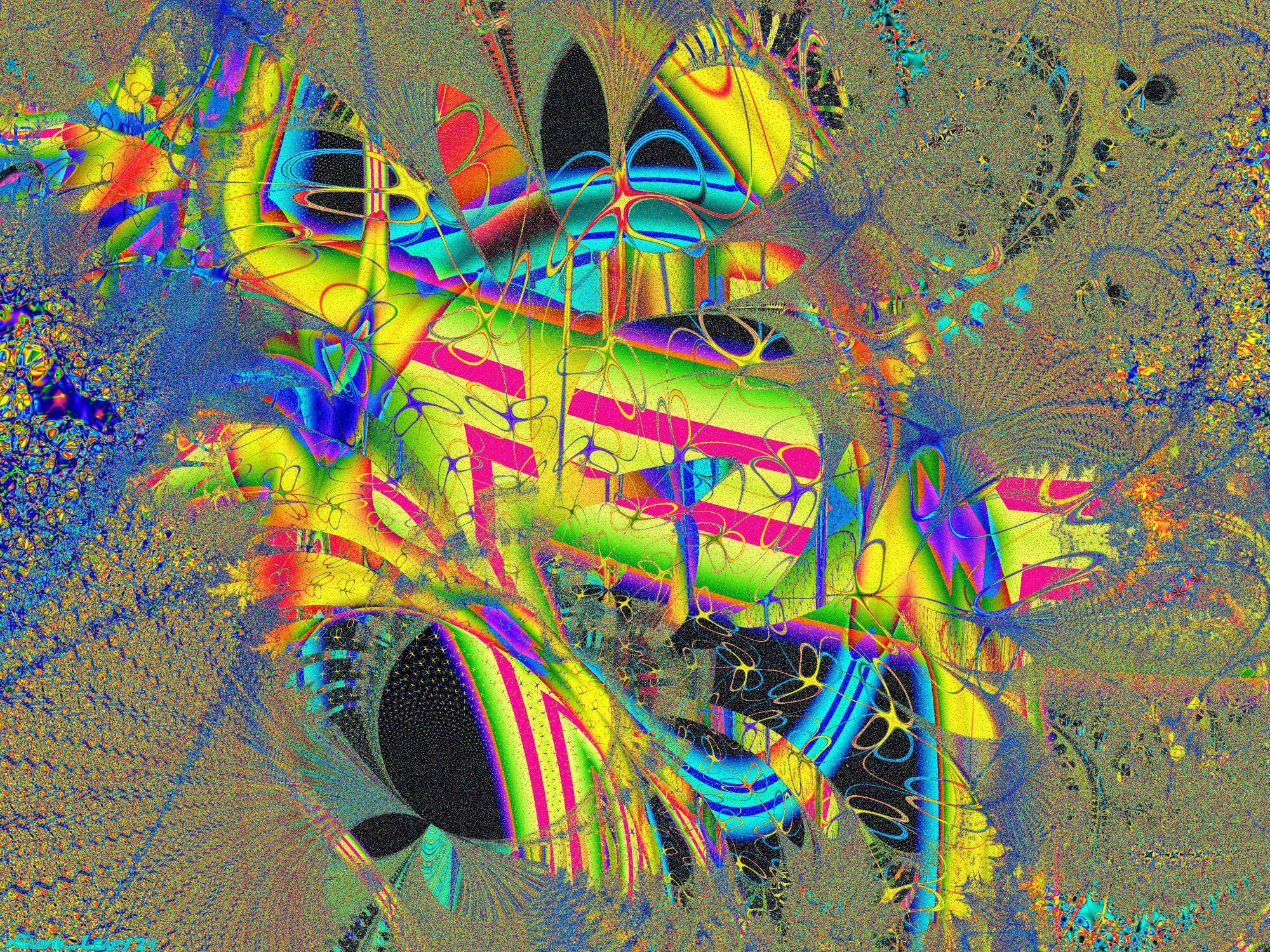 Solve 12252024 Sterling fractal Energy Burst large jigsaw puzzle online ...