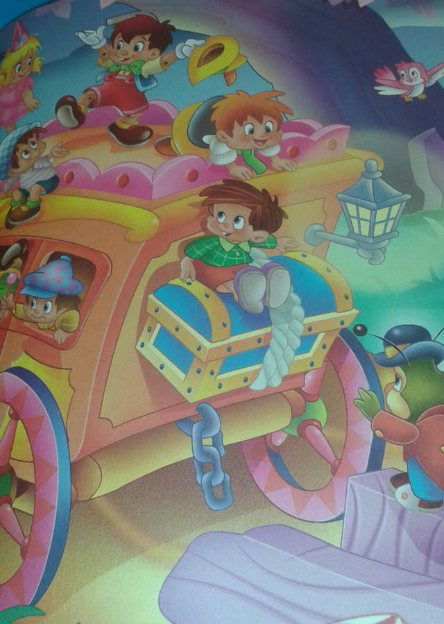 Solve Pinocchio and Friends jigsaw puzzle online with 48 pieces