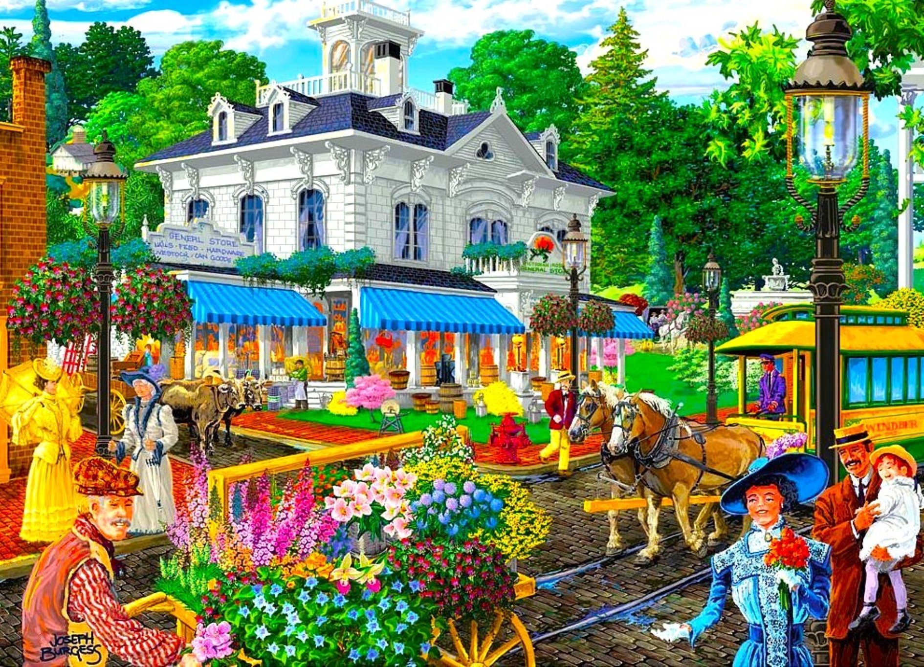 Solve On the Square jigsaw puzzle online with 588 pieces