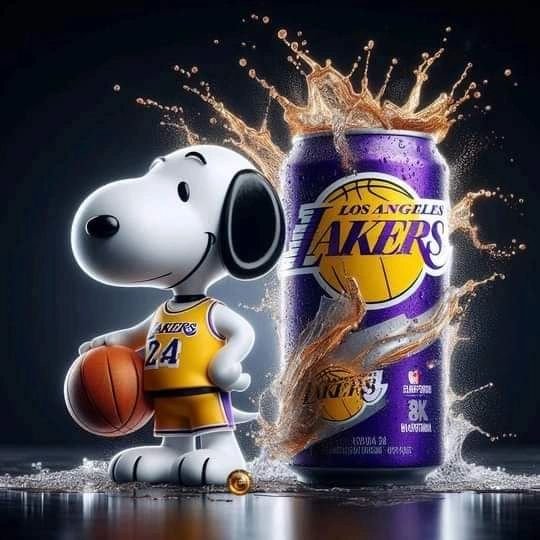 Solve Snoopy Lakers jigsaw puzzle online with 81 pieces