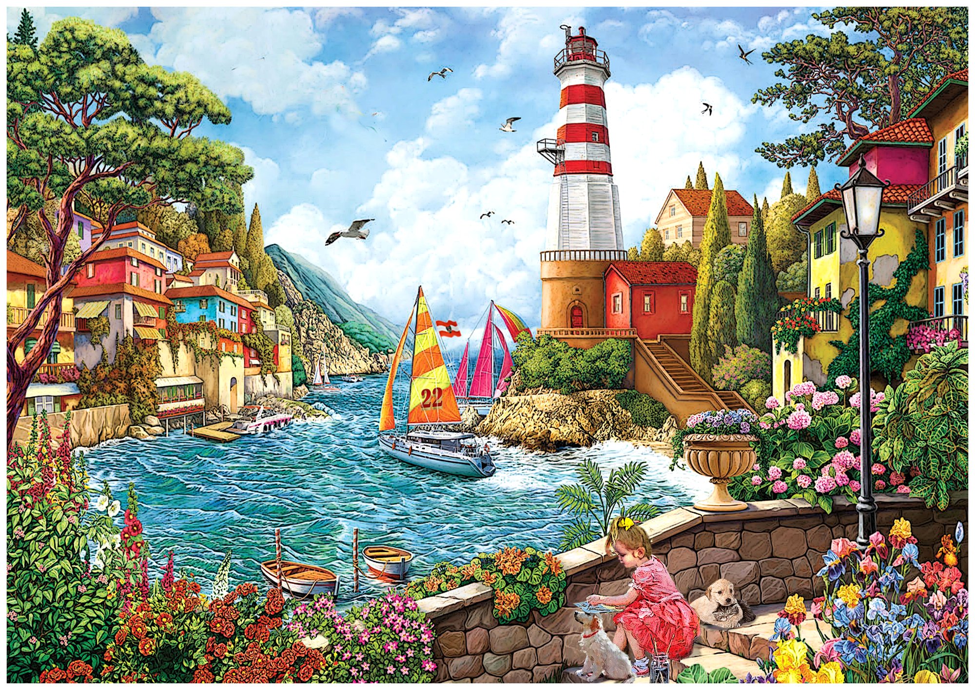 Solve Budding artist Lilli uses her dog Marlene's head as an easel ...