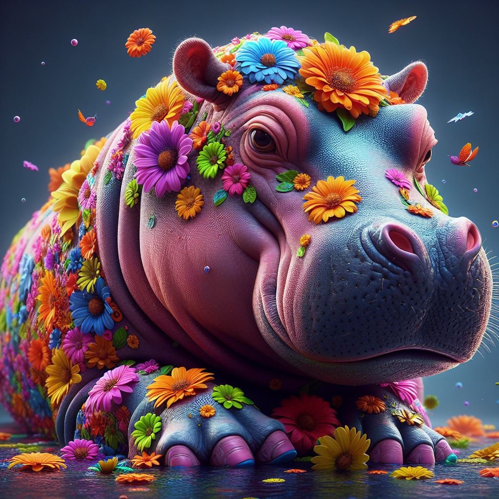 Solve Hippo jigsaw puzzle online with 81 pieces