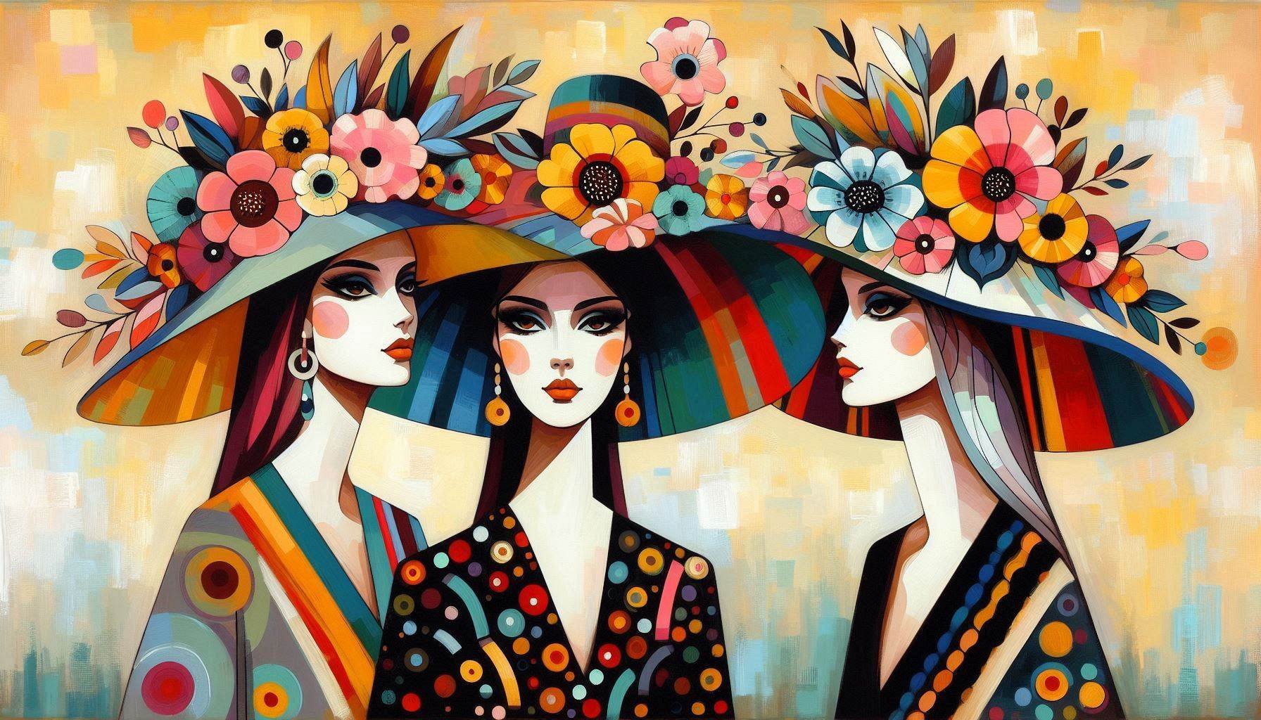 Jigsaw Puzzle | 91 pieces | Hats for Spring | Jigidi