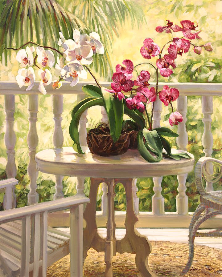 Solve Victorian-Orchids- jigsaw puzzle online with 195 pieces