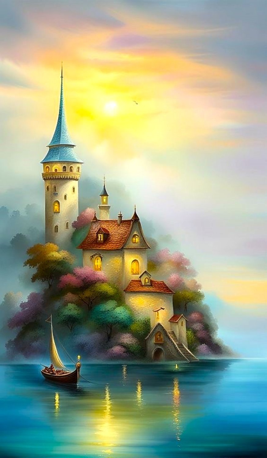 Solve Calm Waters jigsaw puzzle online with 84 pieces