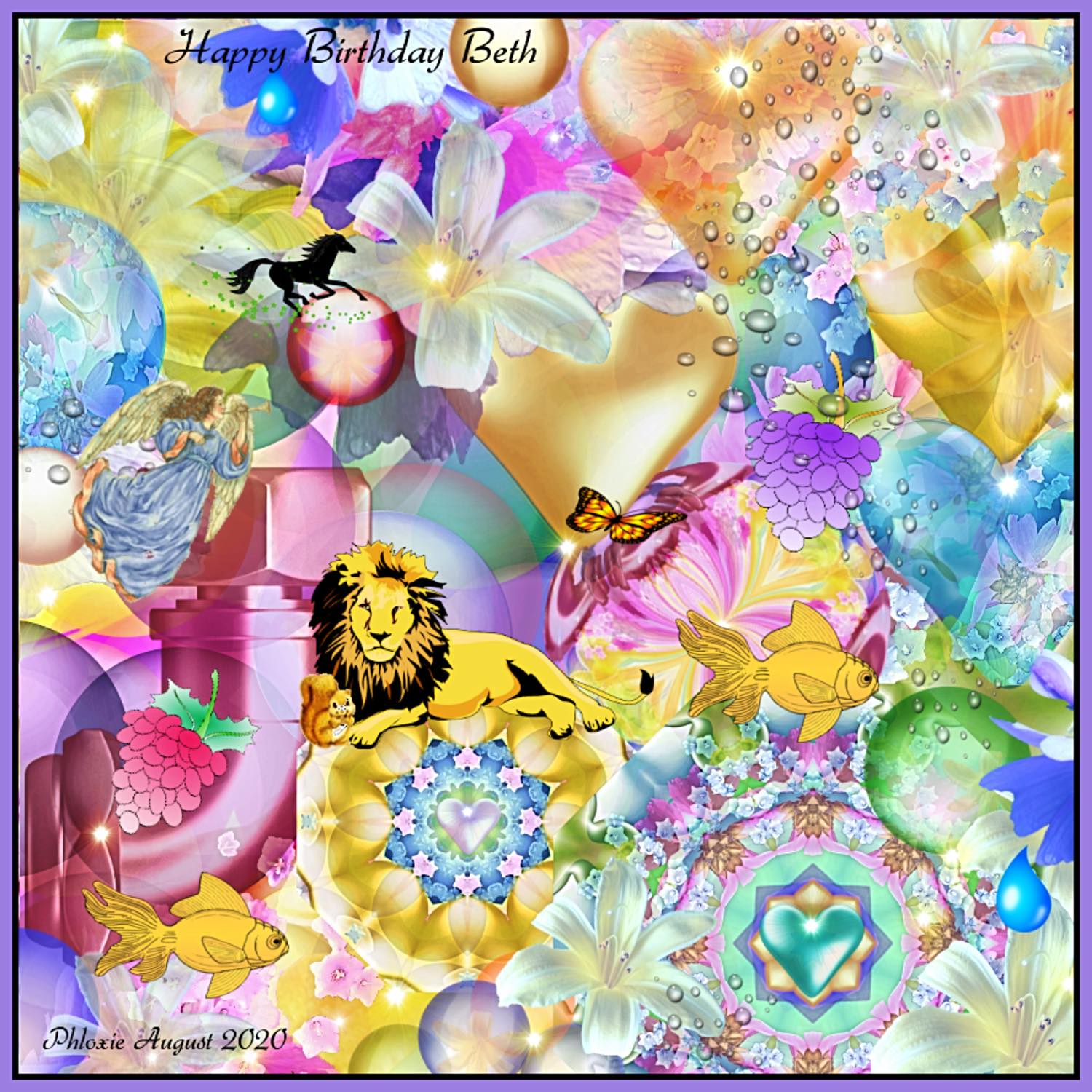 Solve Happy Birthday Beth jigsaw puzzle online with 400 pieces