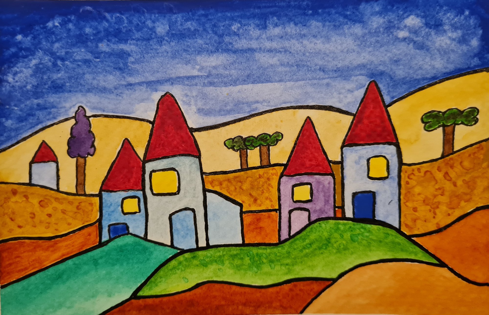 Solve Village jigsaw puzzle online with 600 pieces