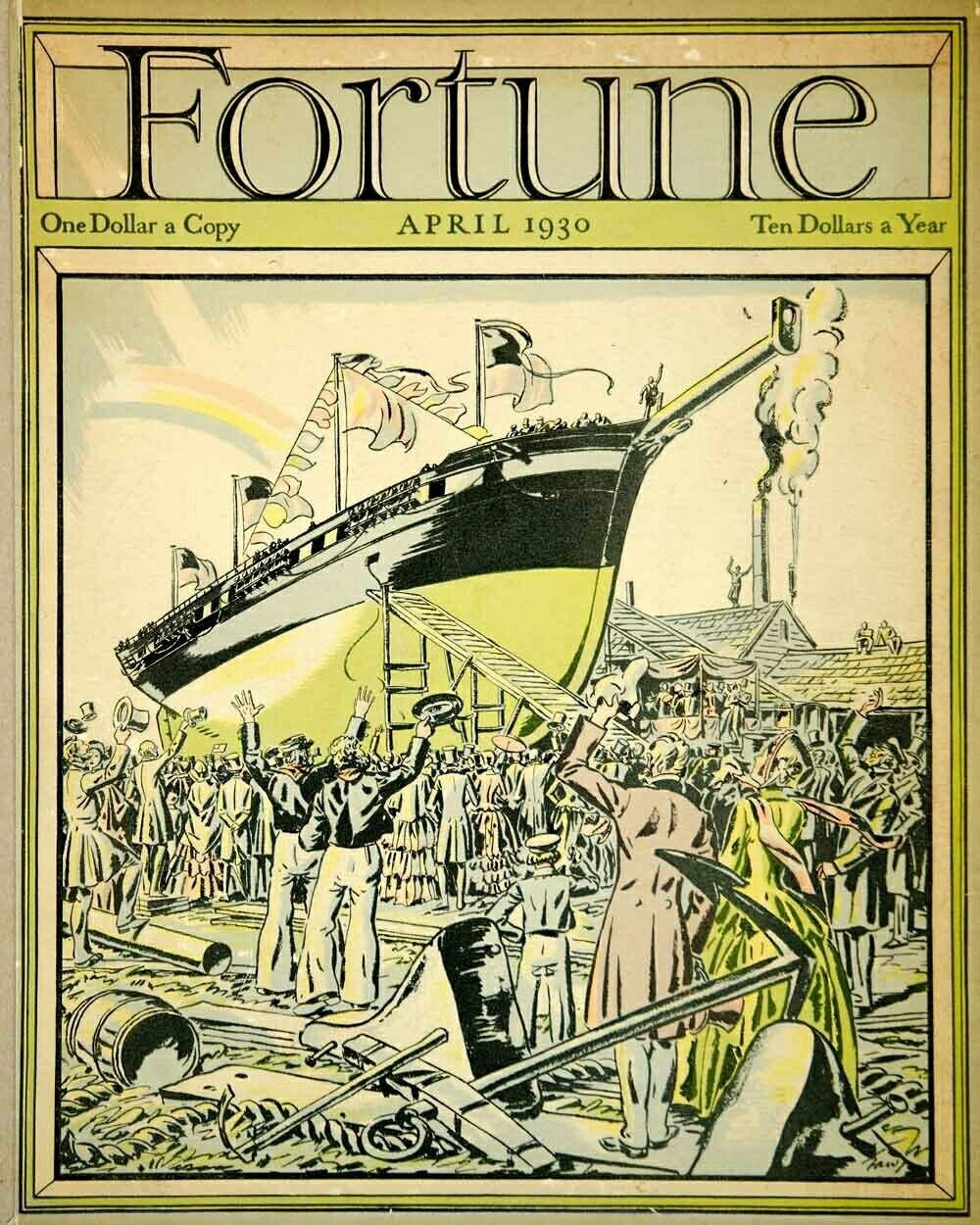 Solve Fortune Magazine Cover 1930 jigsaw puzzle online with 99 pieces