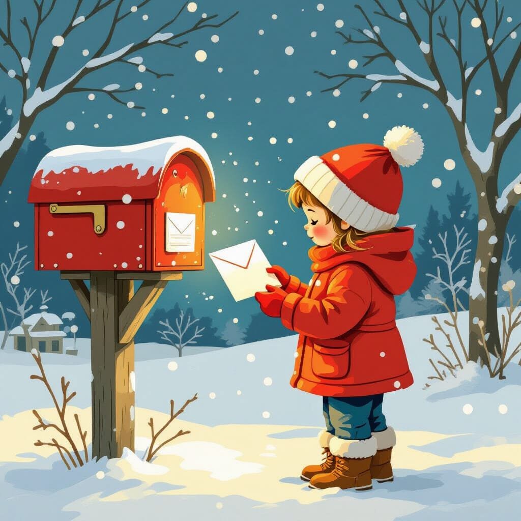 Solve Letter to Santa jigsaw puzzle online with 49 pieces