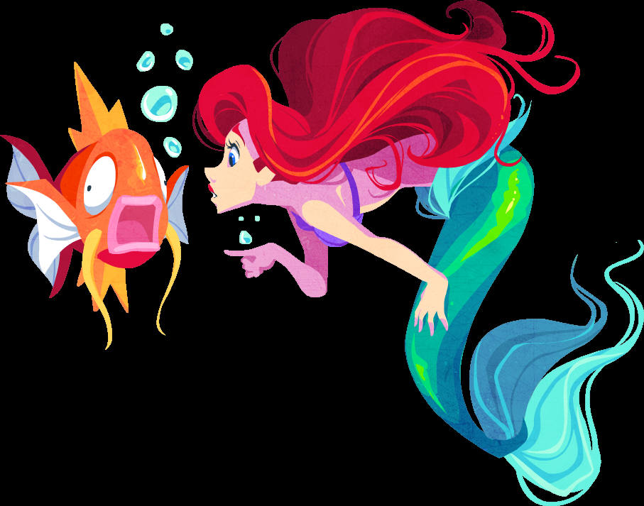 Solve Ariel Meets Pokemon jigsaw puzzle online with 180 pieces