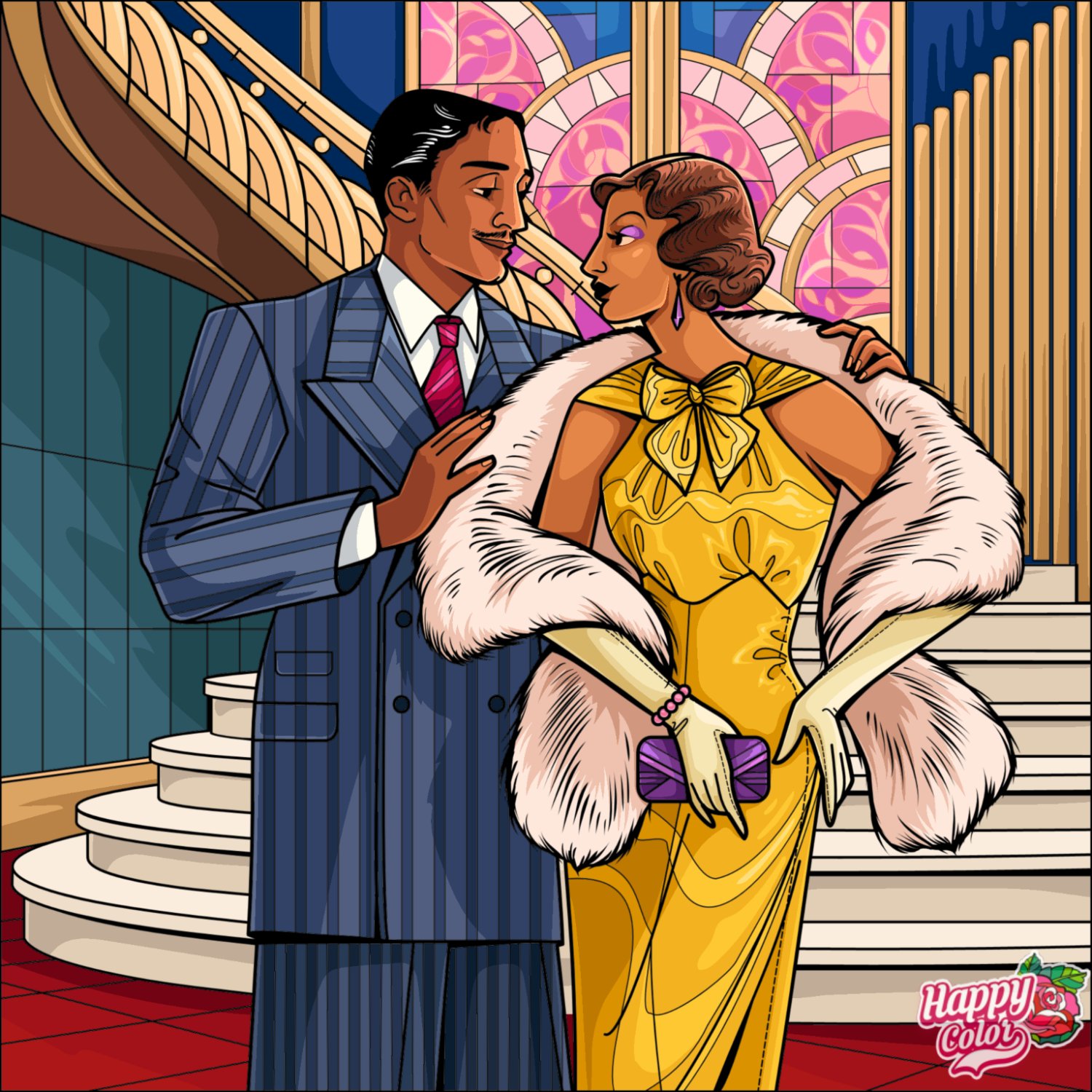 Solve Dashing Deco Duo jigsaw puzzle online with 144 pieces