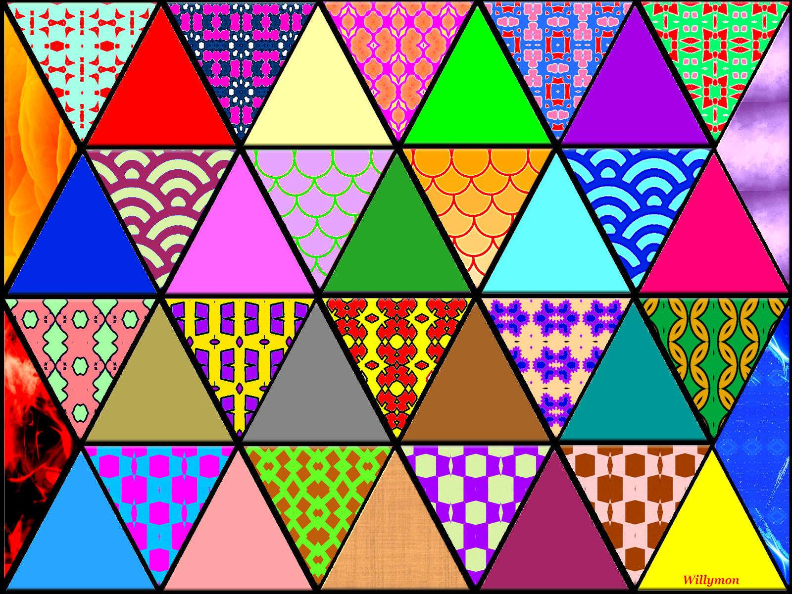 Jigsaw Puzzle | triangles- | 154 pieces | Jigidi