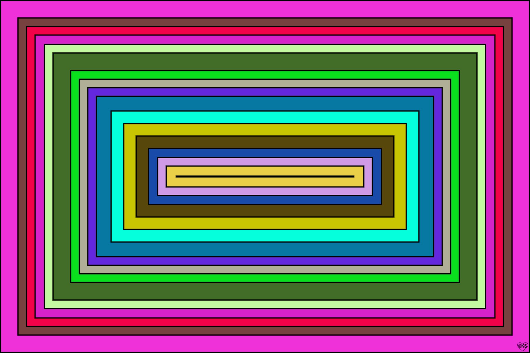 Jigsaw Puzzle | 600 pieces | Concentric Rectangles!! ~ H | Jigidi