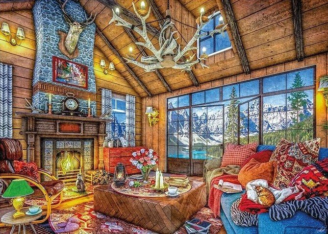 Solve Log Cabin Retreat jigsaw puzzle online with 88 pieces