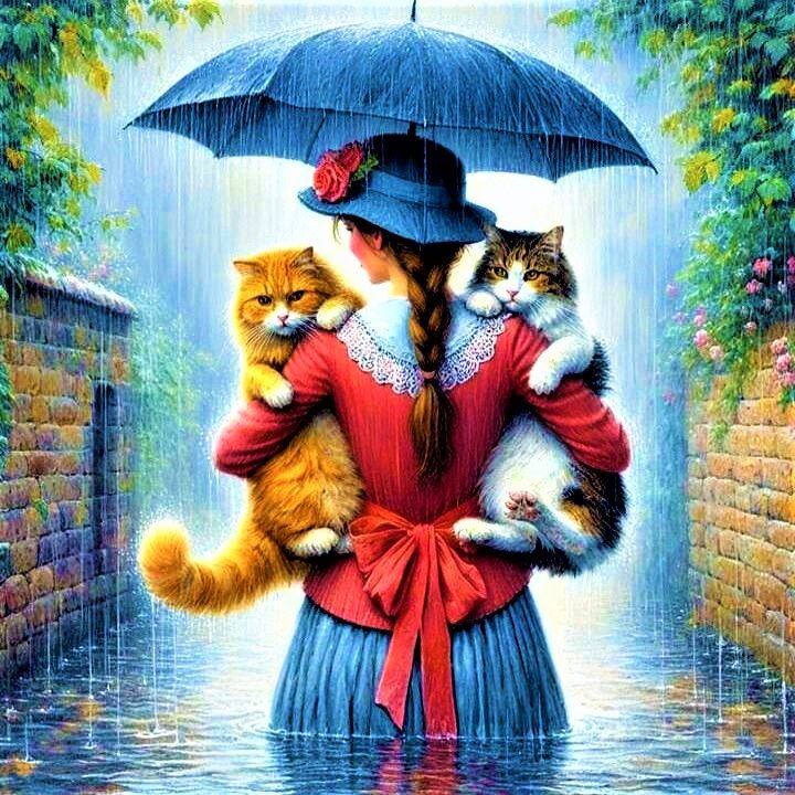 Solve "Cat Art" jigsaw puzzle online with 49 pieces