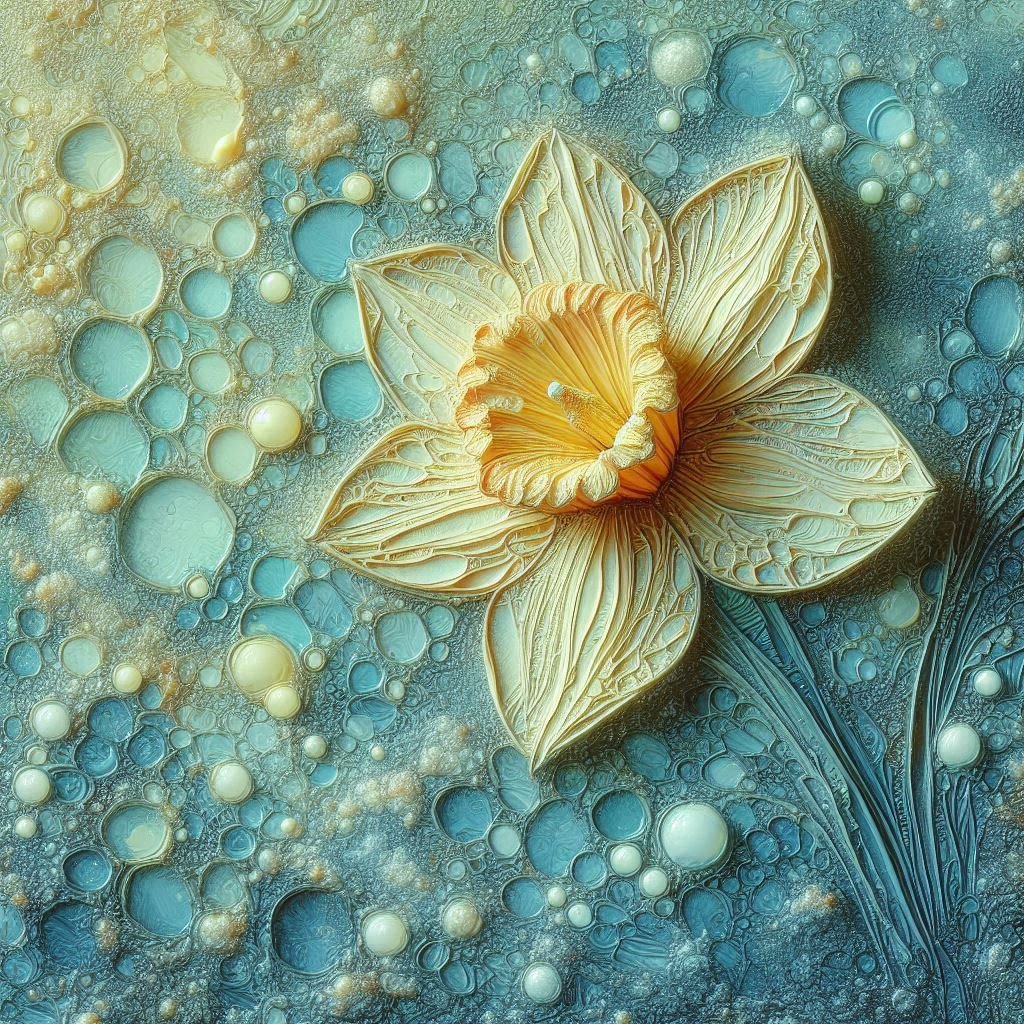 Jigsaw Puzzle | 306 pieces | watercolor daffies | Jigidi