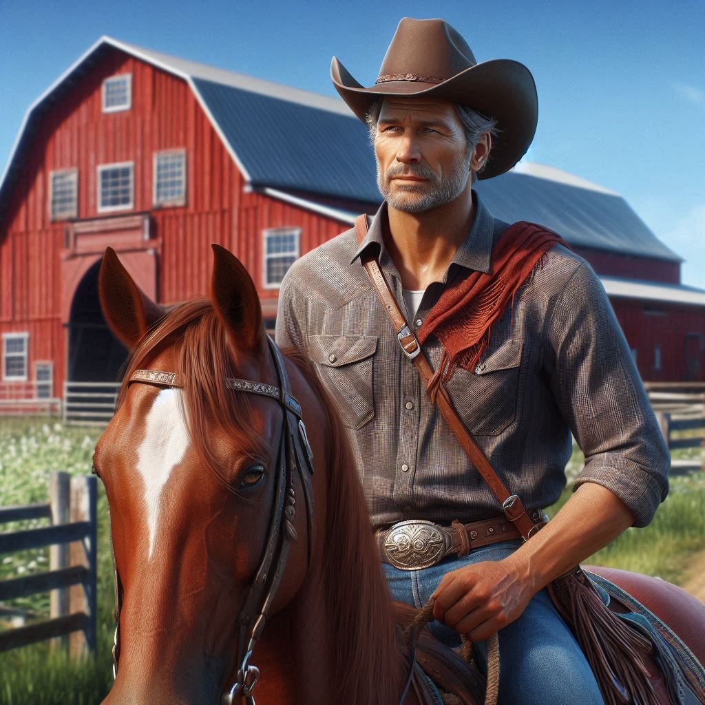 Solve Cowboy jigsaw puzzle online with 49 pieces