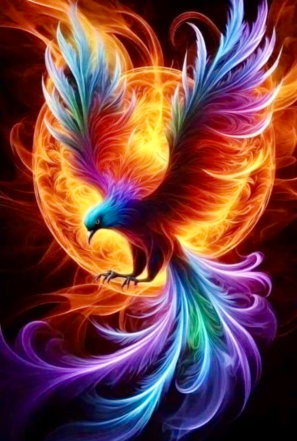 Solve Firebird jigsaw puzzle online with 77 pieces