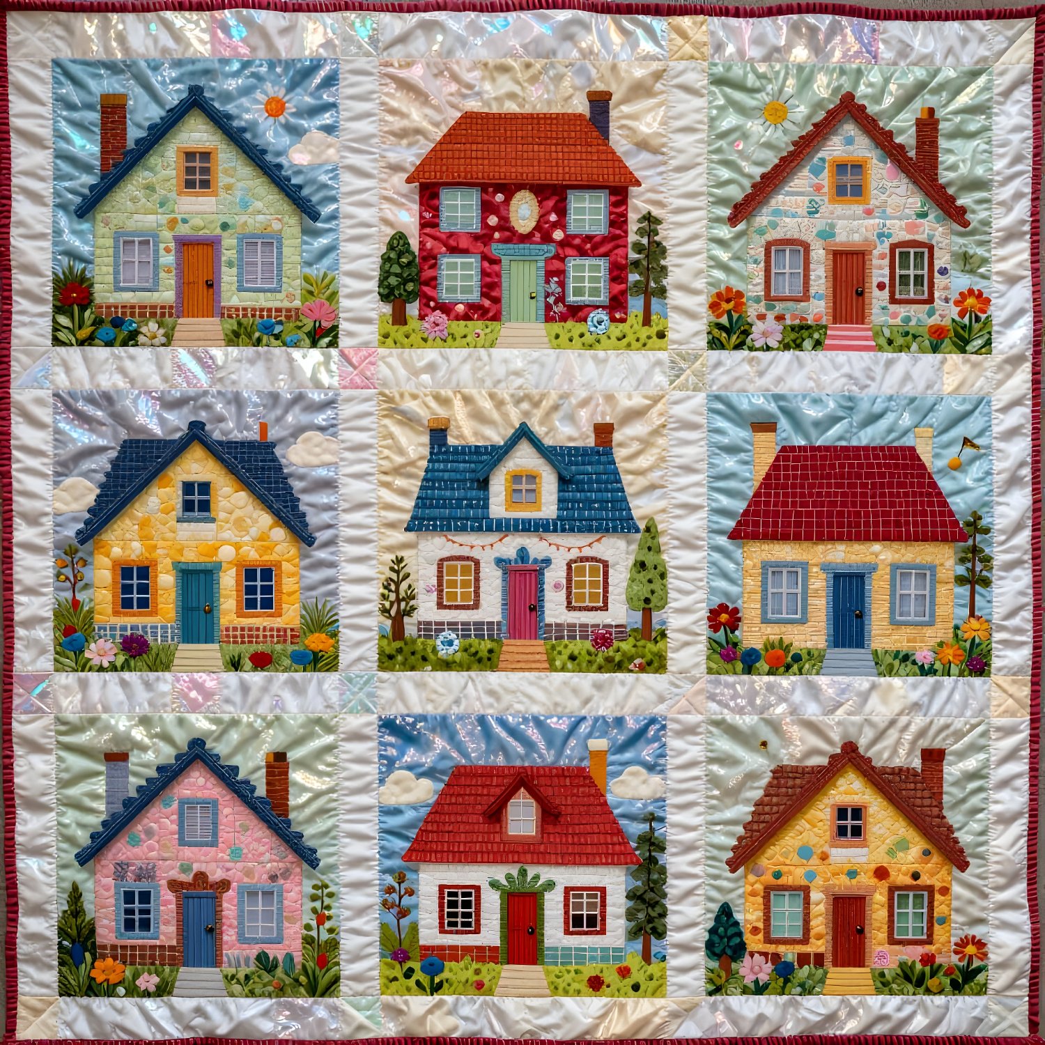 Solve Patchwork Neighborhood jigsaw puzzle online with 81 pieces
