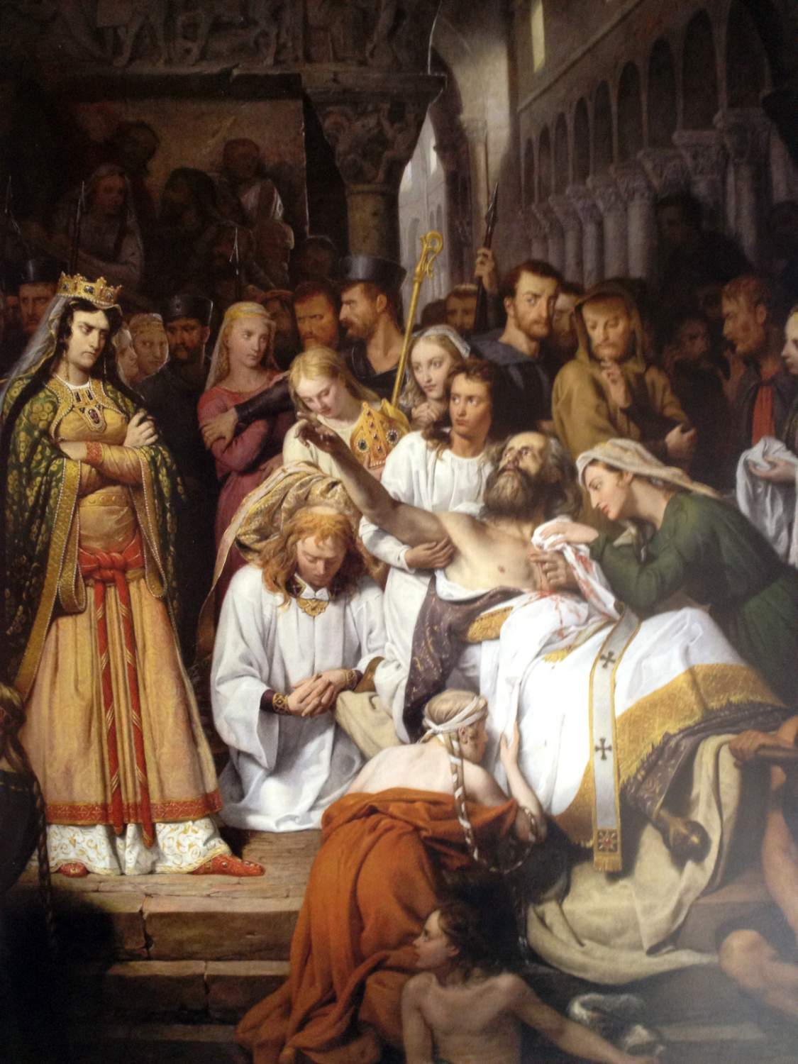 Solve Un trait de la vie de Frédégonde, tableau d'Édouard Cibot ...