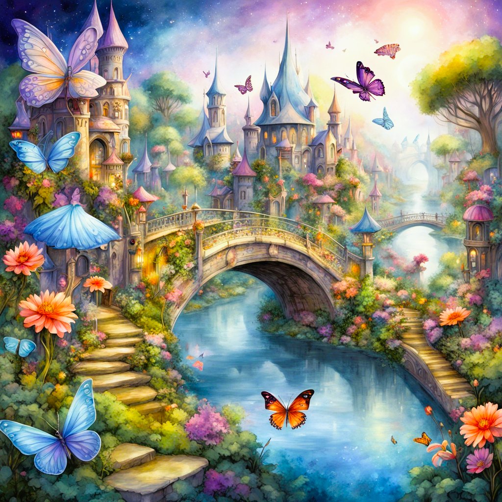 Solve Butterflies, Bridges and Turrets - Oh My! jigsaw puzzle online ...