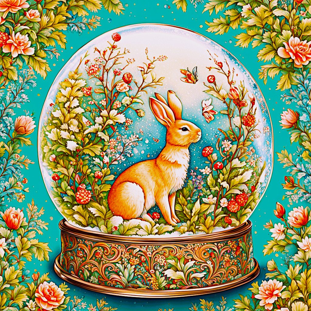 Solve Snow Hare jigsaw puzzle online with 100 pieces