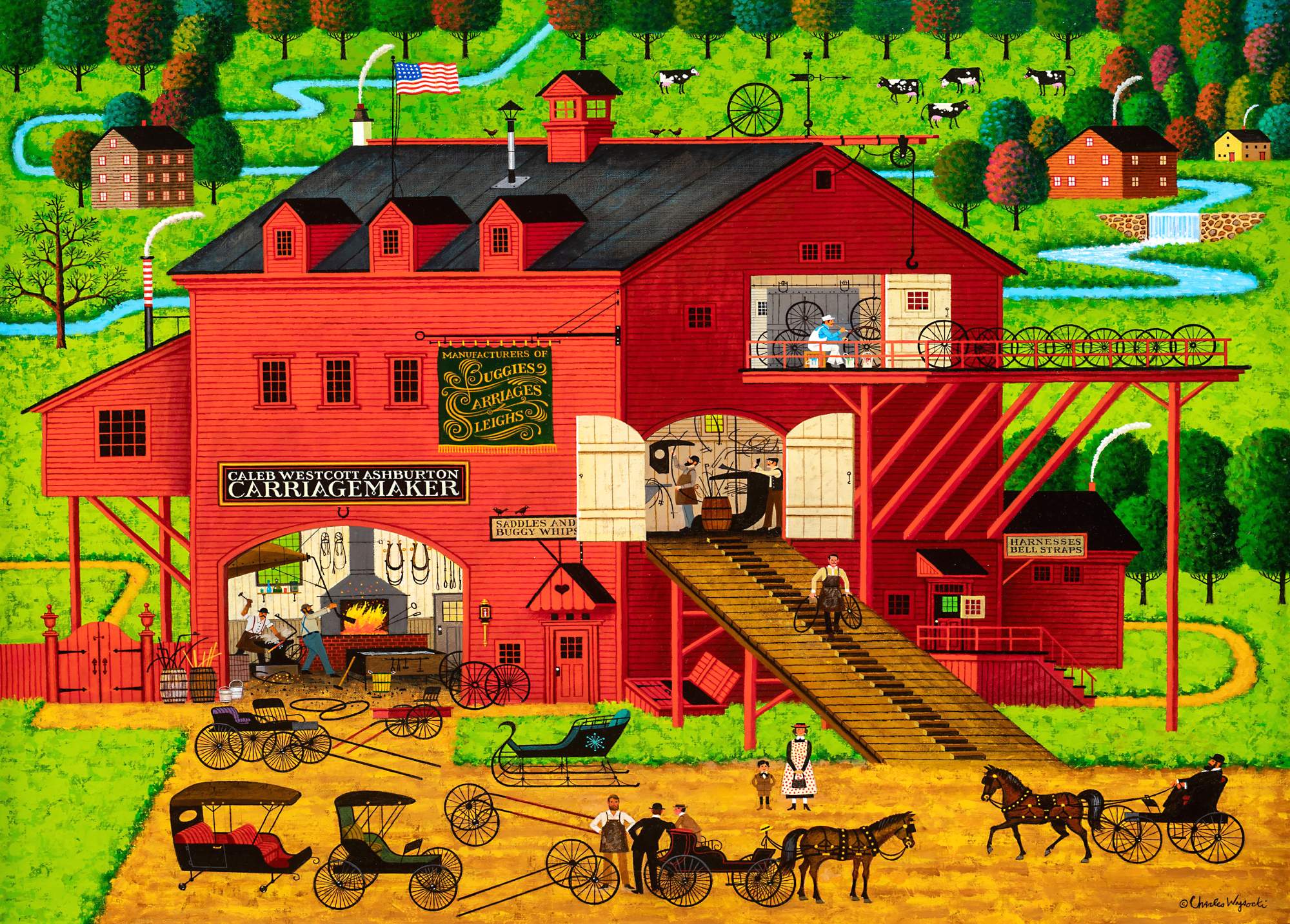 Solve Caleb's Buggy Barn jigsaw puzzle online with 352 pieces