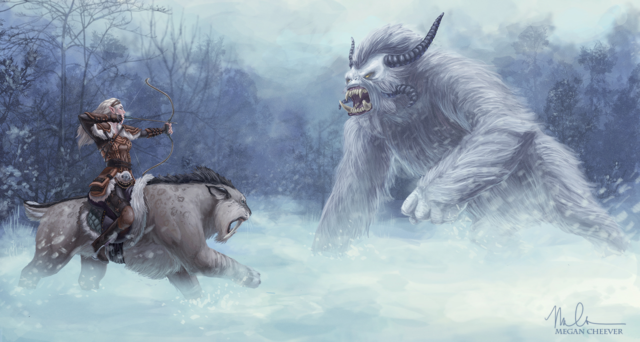 Solve the_huntress_and_the_yeti_by_megillakitty-d60ey86 jigsaw puzzle ...