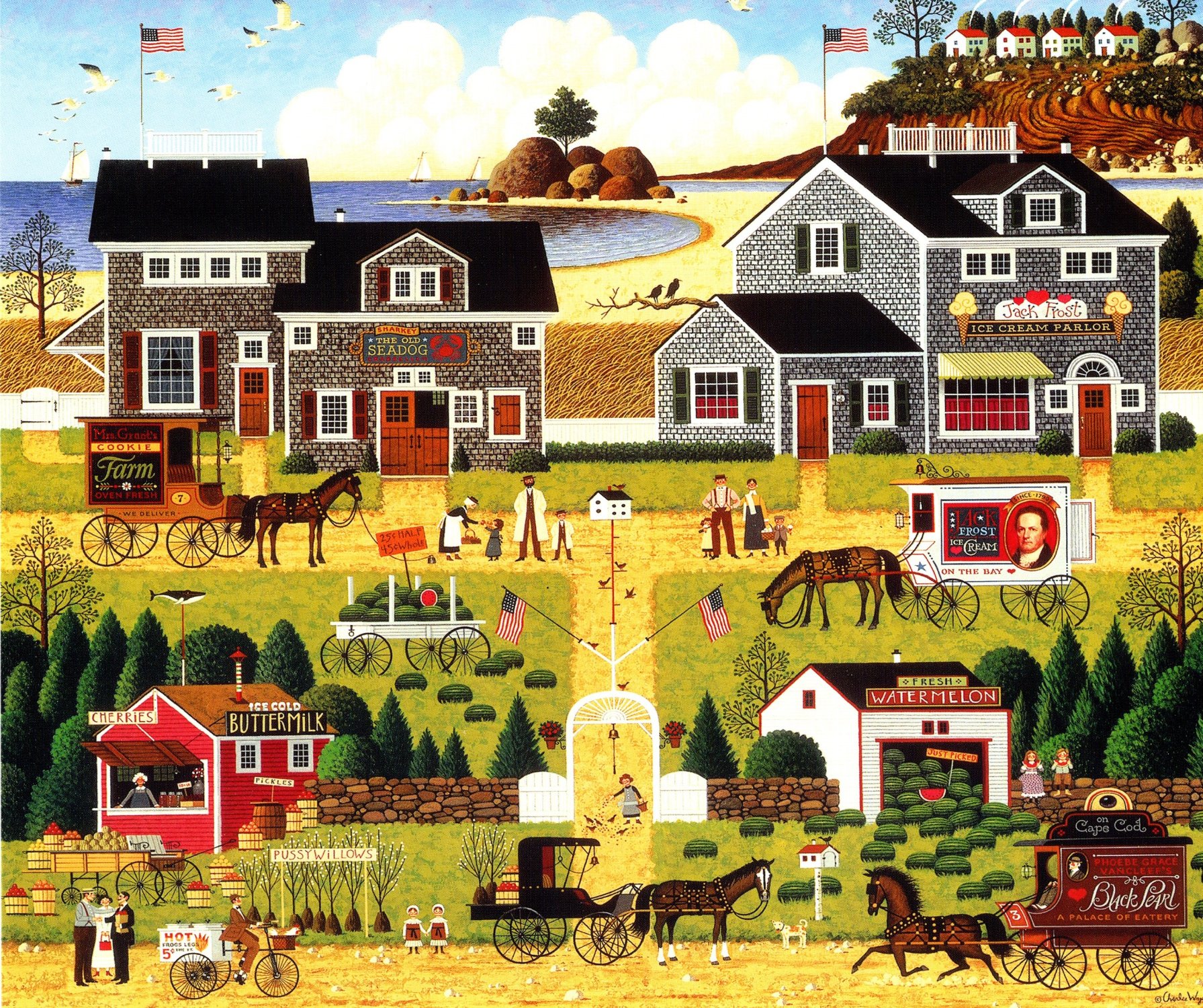 Solve Jack Frost Ice Cream {Charles Wysocki} jigsaw puzzle online with ...